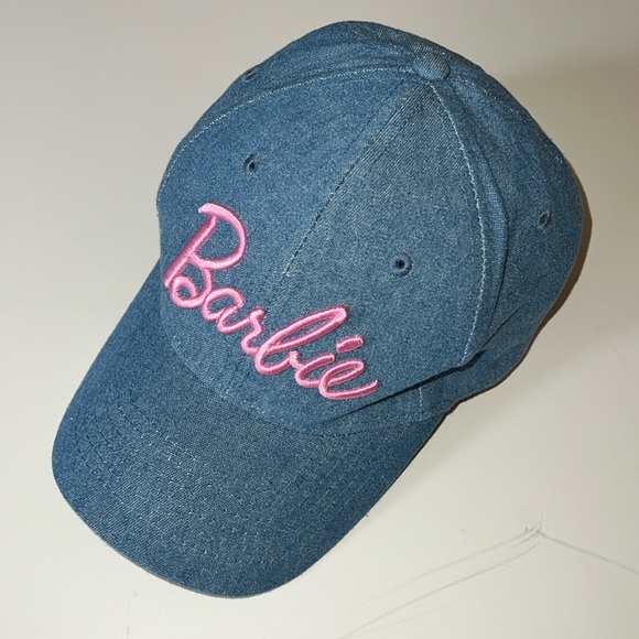 Mattel | Accessories | Mattel Barbie Womens Os Denim Baseball Cap ...